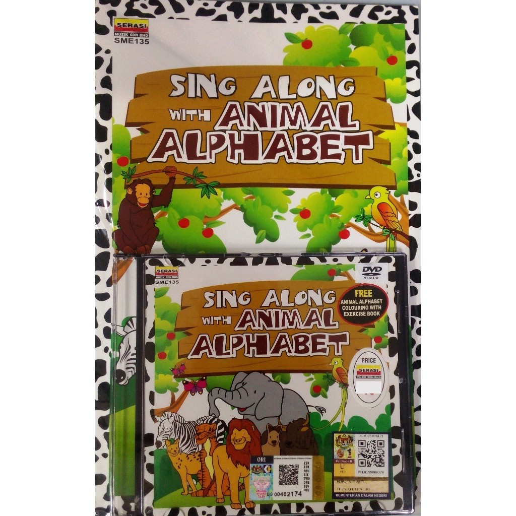 Sing Along With Animal Alphabet DVD with Book | Shopee Malaysia