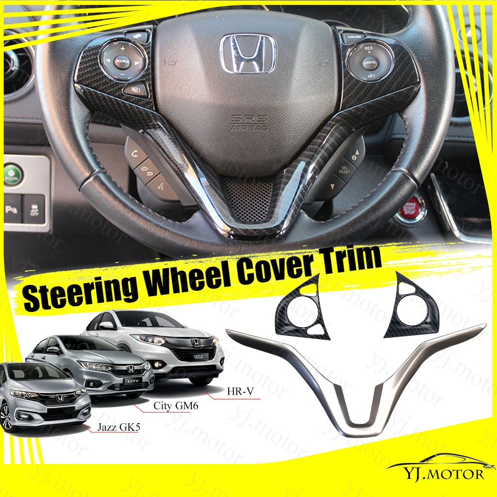 For 2015 - 2019 Honda HR-V HRV Steering Wheel Cover Trim City GM6 Jazz ...
