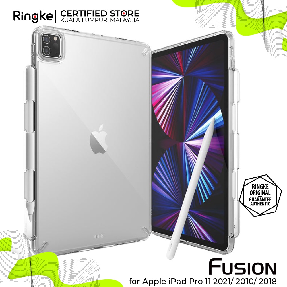 RINGKE® FUSION iPad Pro 11 2024/ 2022/2021/2020/2018 Transparent Hard ...