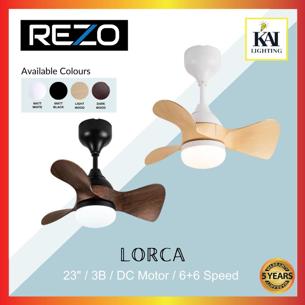 🔥FREE SHIPPING🔥 REZO LORCA 23 Inch Ceiling Fan Remote Control DC Motor ...