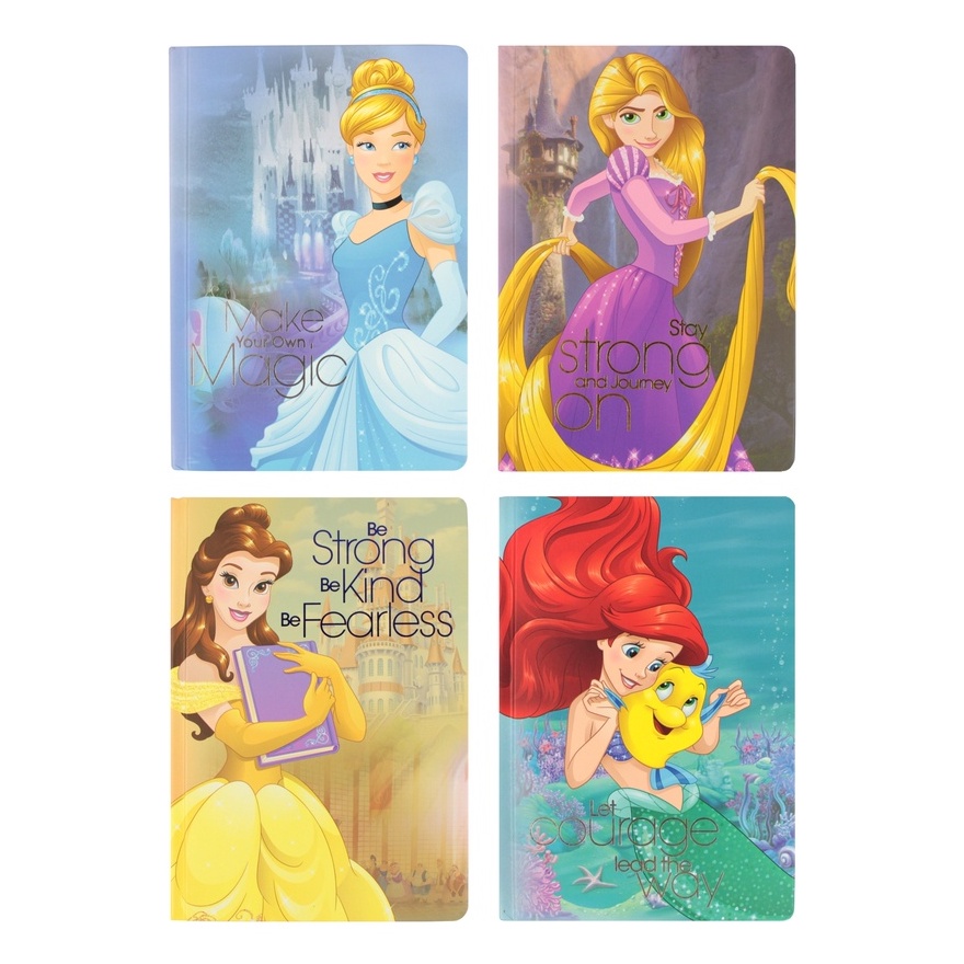 🎀 Disney Princess Note Book A5 128Pages / Hard Cover Notebook / Kids ...