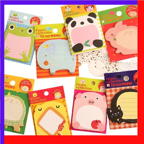 Buku Nota Mini Cartoon Cute 20 Page Sticky Note Pad Note Cutes Animal ...