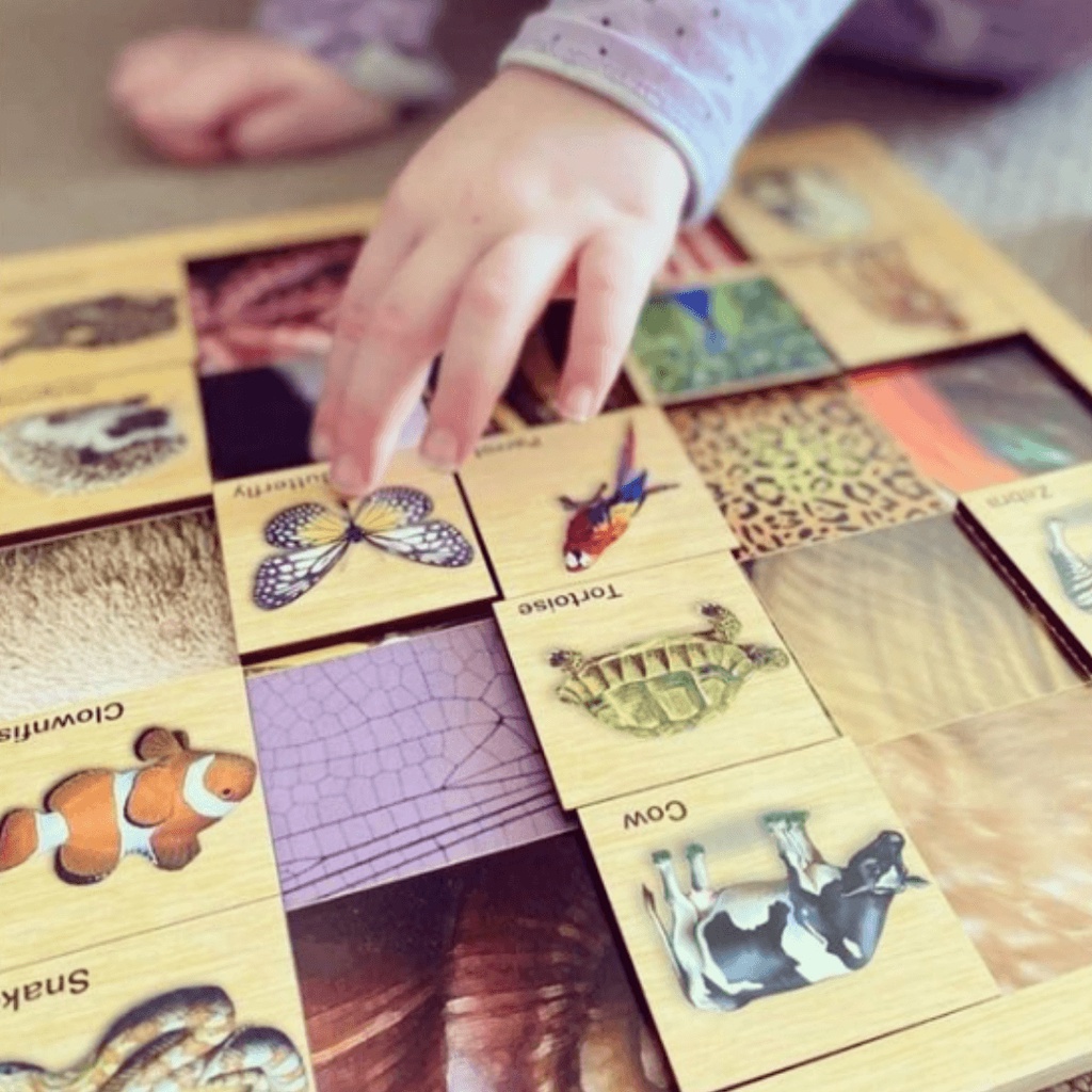 Kaper Kidz Wooden Matching Animal Skin Puzzle (Montessori) | Shopee ...