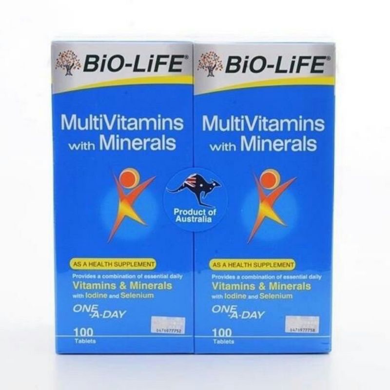 Bio-Life Multivitamin with Minerals 100's/ 2×100's | Shopee Malaysia