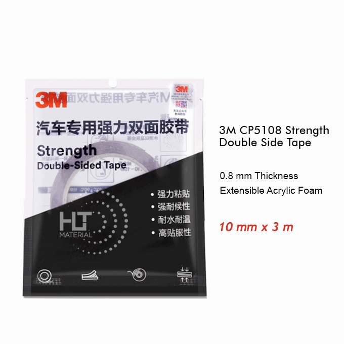 3M CP5108 Acrylic Double Sided Foam Tape Waterproof Mounting Tape Super Strong Exterior Double ...
