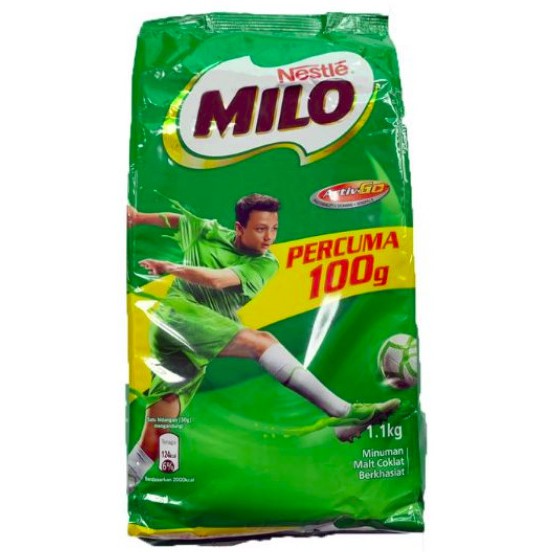 MILO ACTIV-GO SOFTPACK 1kg FREE 100g (1.1kg) | Shopee Malaysia