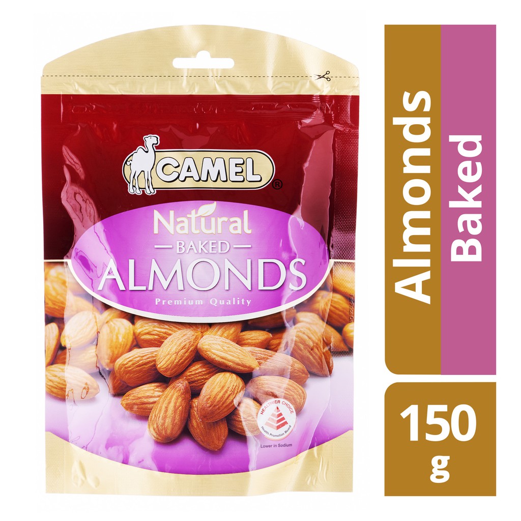 Camel Natural Almonds Baked Premium Quality Natural Almonds Baked 150g ...