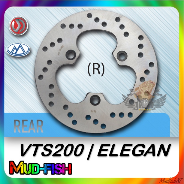 PIRING DISK SYM VTS200 | MODENAS ELEGAN DISC BRAKE PLATE STANDARD FRONT ...