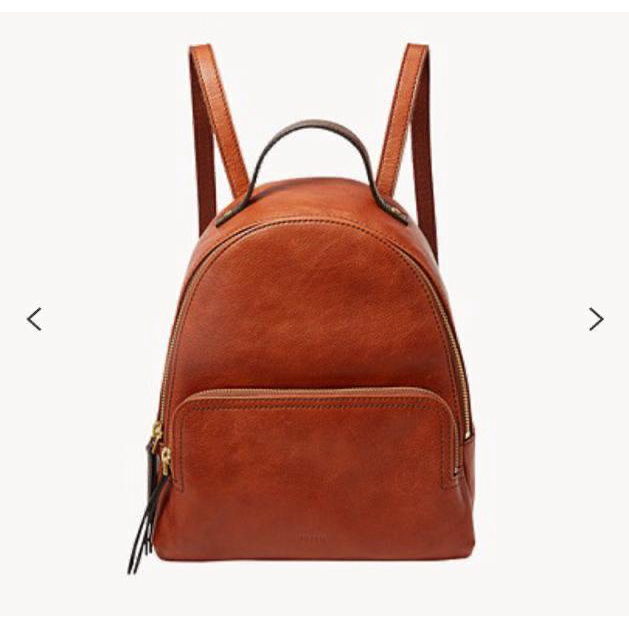 Original Fossil backpack leather brown from United Kingdom (Ready stock ...