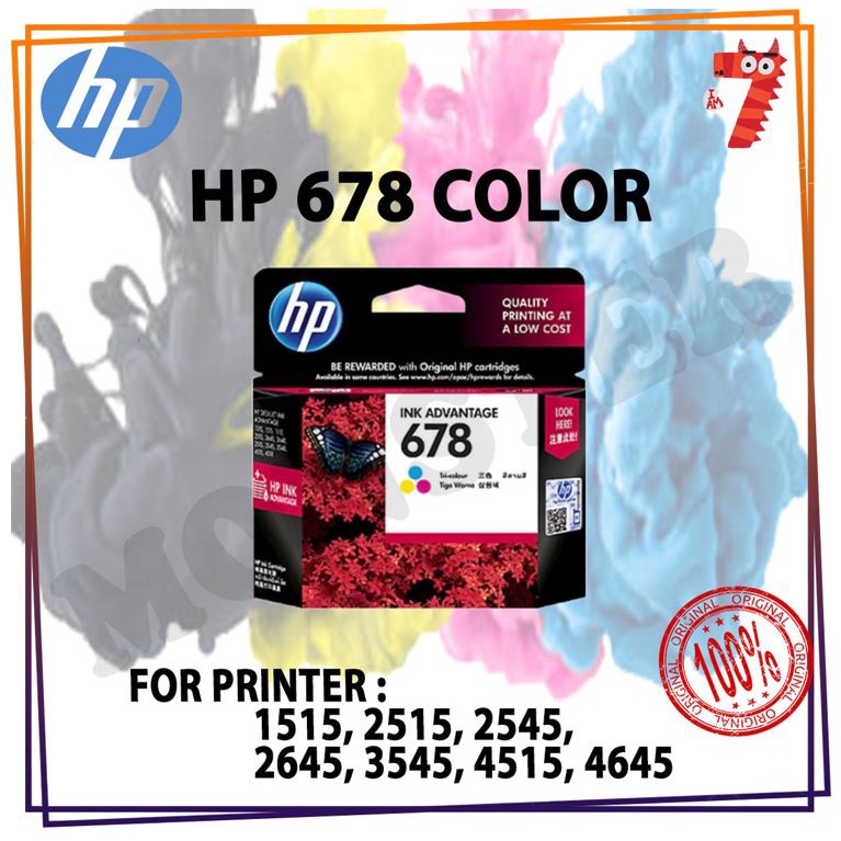 HP 678 Black/ Tri-color Original Ink Advantage Cartridge For HP Deskjet ...