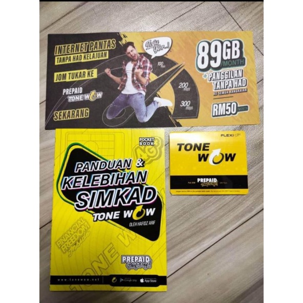 Simkad ToneWow Unlimited Speed 150Mbps Data 75GB - 240GB (Line Digi ...