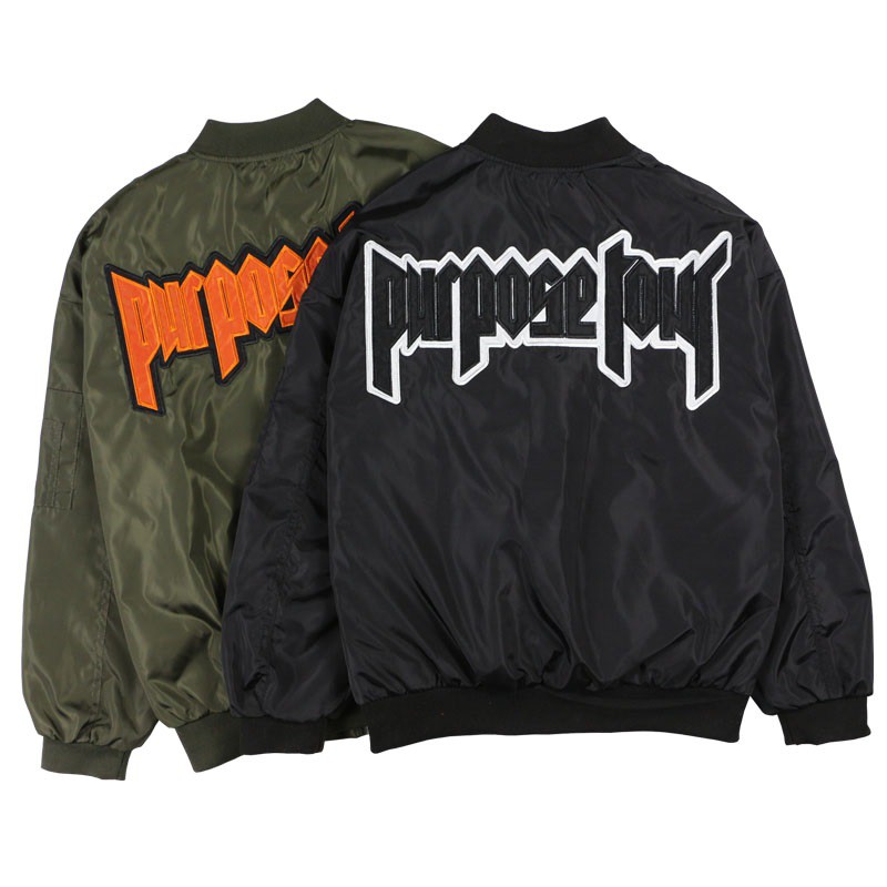 PURPOSE TOUR / Justin Bieber / Bomber Jacket / Jacket / Hype Beast ...