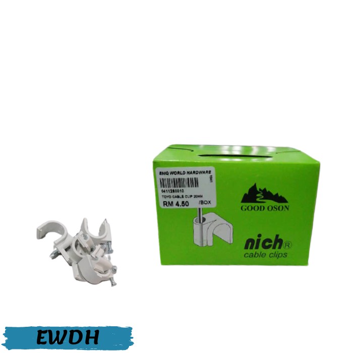 CABLE CLIP WITH NAIL /WIRING ACCESSORIES PLASTIC WIRE 20MM/25MM MADE IN ...