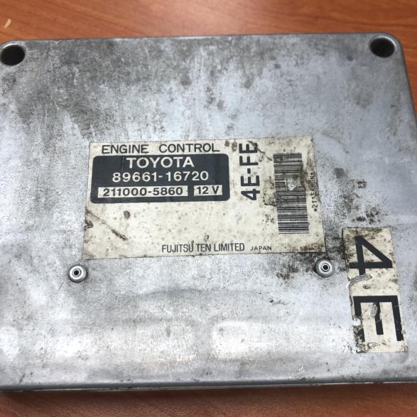ENGINE 4E-FE 89661-16720 ( COMPUTER BOX – USED ORIGINAL TOYOTA ...