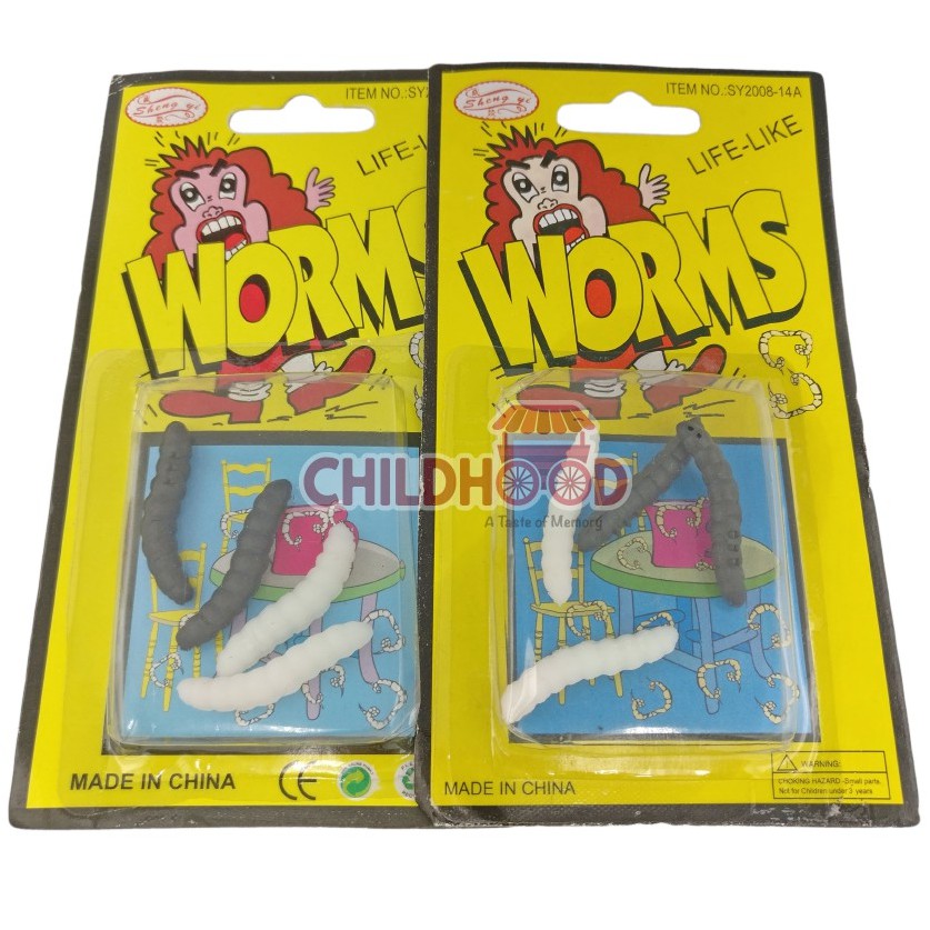 Childhood Prank Toys: Scary Worms | Shopee Malaysia