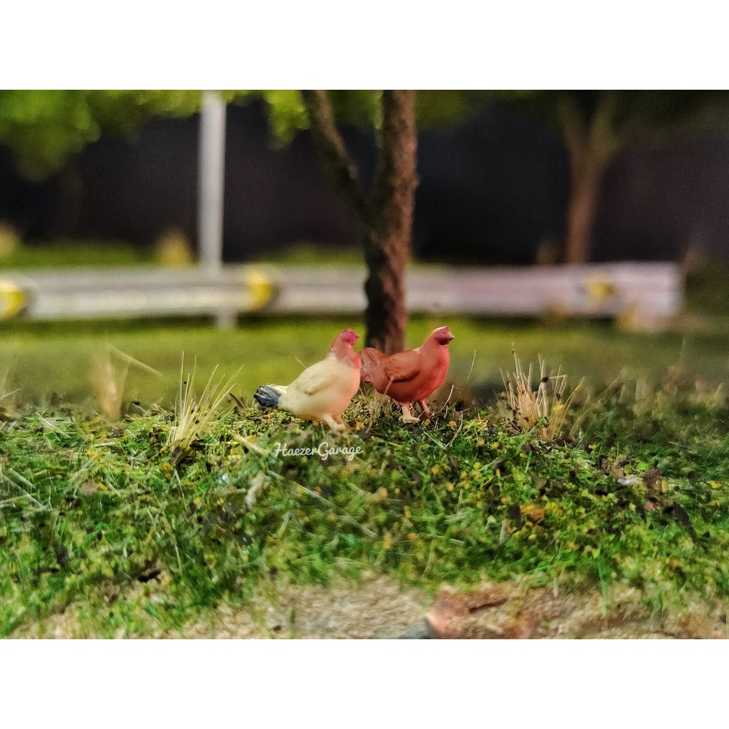 Miniature Figure 1/64 Chicken Animal Farm Diorama - H3D | Shopee Malaysia