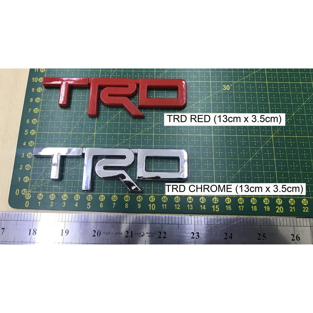 TOYOTA TRD SPORTIVO RED EMBLEM TRD CHROME EMBLEM TOYOTA VIOS TOYOTA ...
