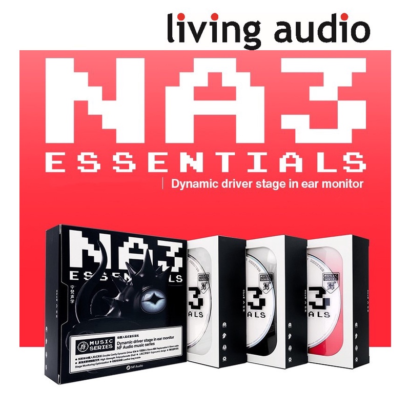 NF Audio NA3 ESSENTIALS Earphone Double Cavity Dynamic Driver Earbuds with Detachable Cable 0.78 ...