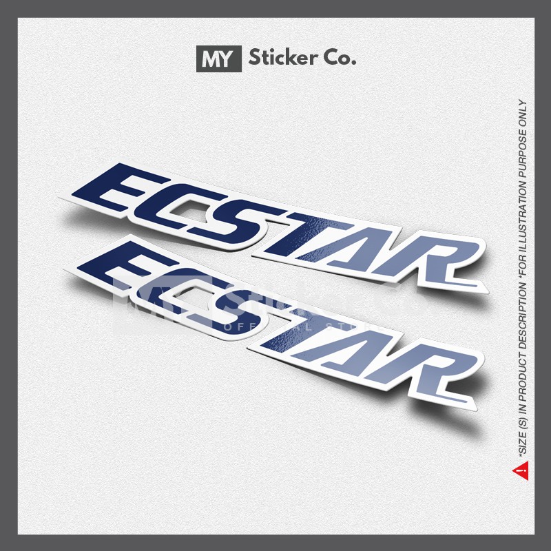 Sticker - Ecstar (Pair - 2 Pieces/Set) | Shopee Malaysia