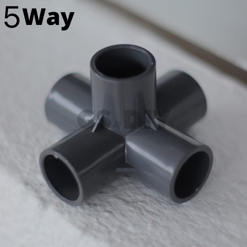 🏷️PVC Conduit DIY Fitting 20mm/25mm DIY Pipe🧨Joint Connector PVC Grey Pipe📞Electrik Electrical ...