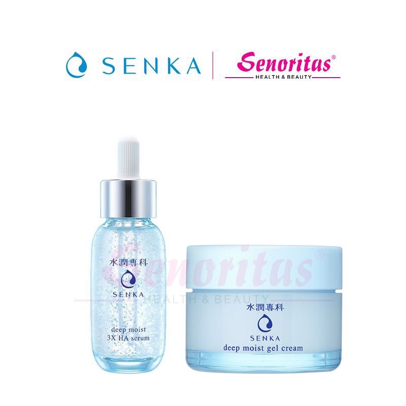 Senka Deep Moist 3X HA Serum / Senka Deep Moist Gel Cream | Shopee Malaysia