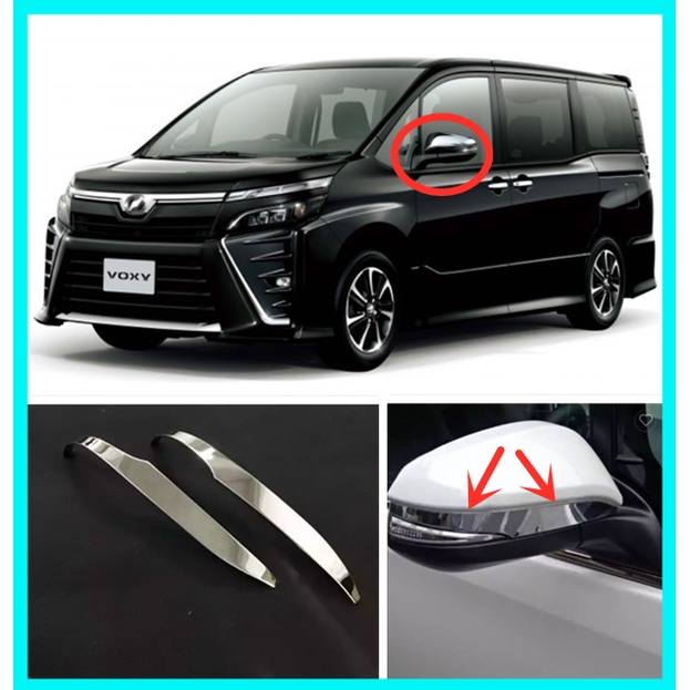 TOYOTA VOXY / NOAH R80Rearview SIDE MIRROR TRIM COVER ABS (CHROME) 2 ...