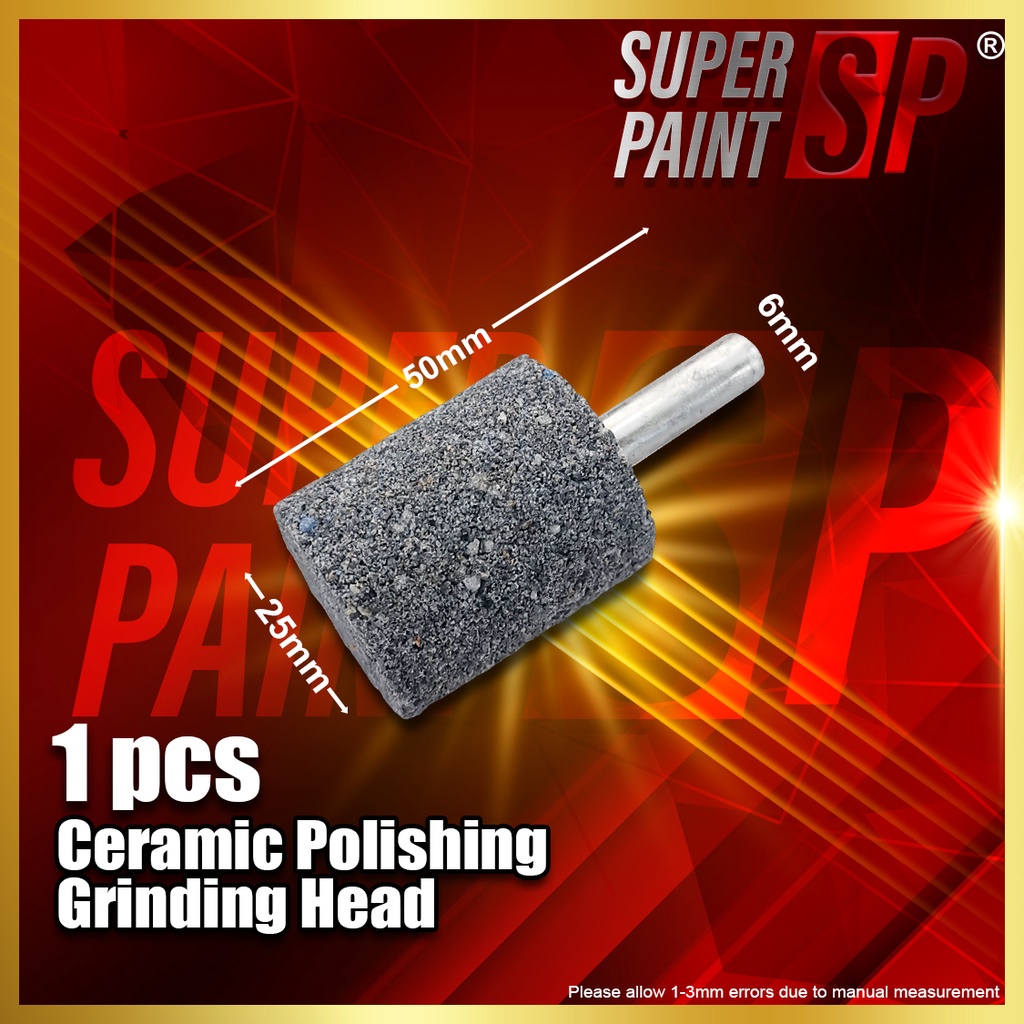 1pcs 6mm Ceramic Mounted Stone Burr Grinding Head Grinder Burr Abrasive ...