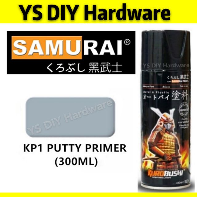 KP 1 PUTTY PRIMER~SAMURAI SPRAY PAINT 300ML (Sabah Sarawak not allow ...