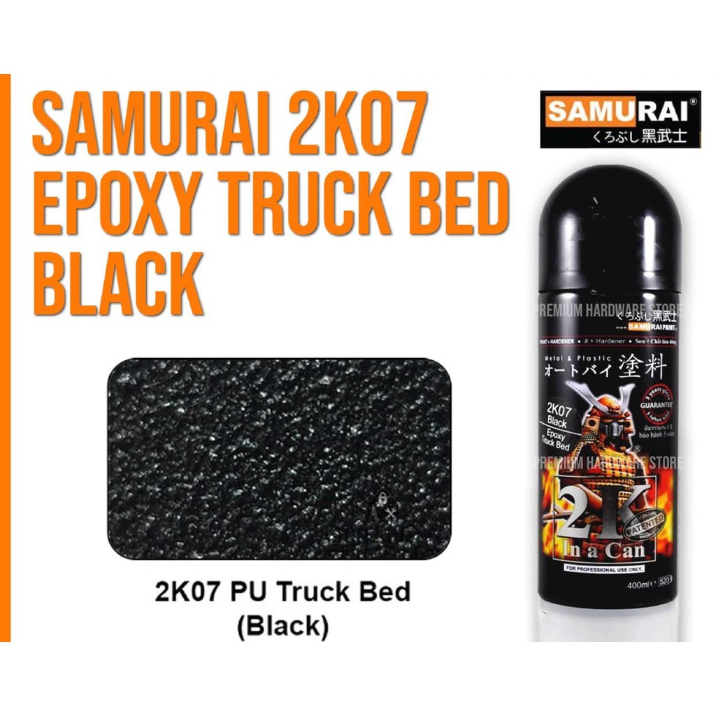 SAMURAI EPOXY TOPCOAT 2K07 (TRUCK BODY BLACK) - (400ML) | Shopee Malaysia