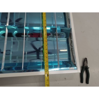 2X4 LED Top Mirror Reflector fitting C/W LED Tube X 2 / Ceiling Down ...