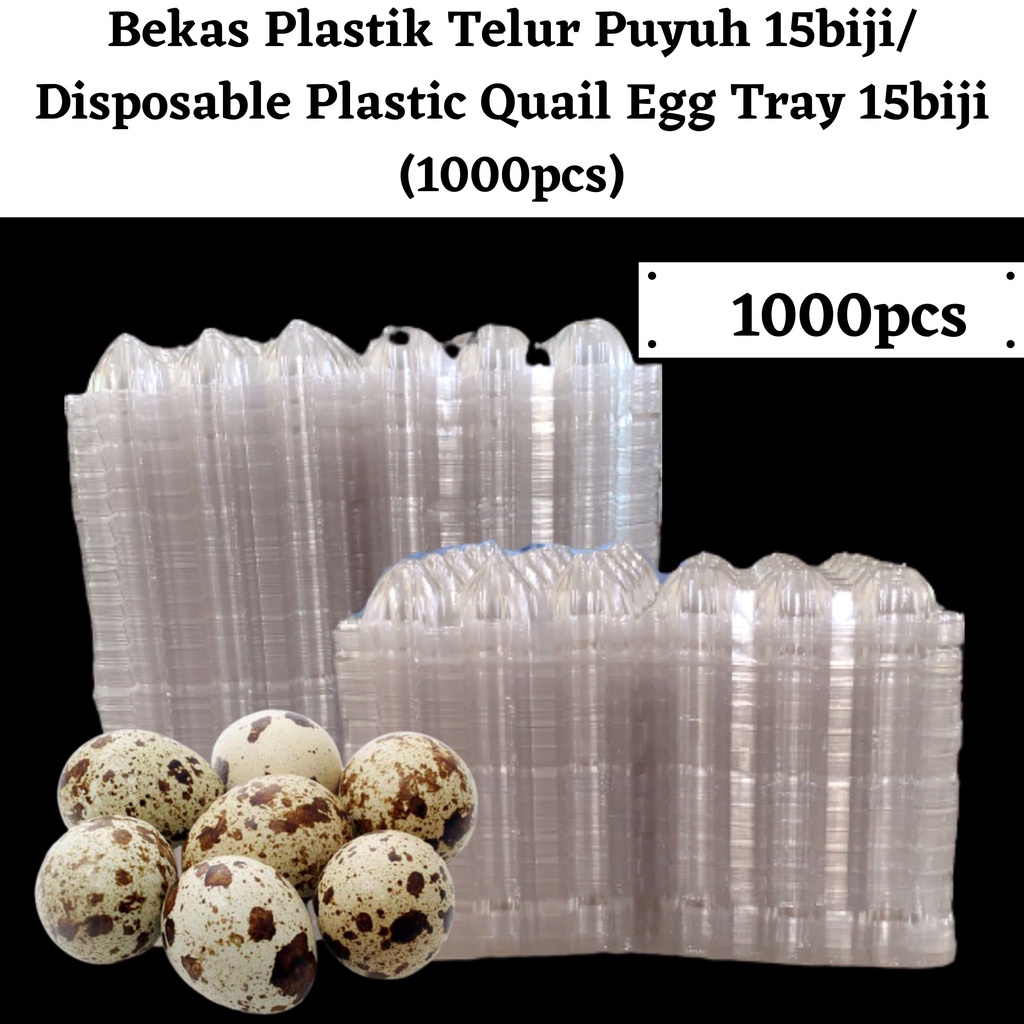 (WHOLESALES)Bekas Plastic Telur Ayam Puyuh/Quail Tray 15biji(1000pcs ...