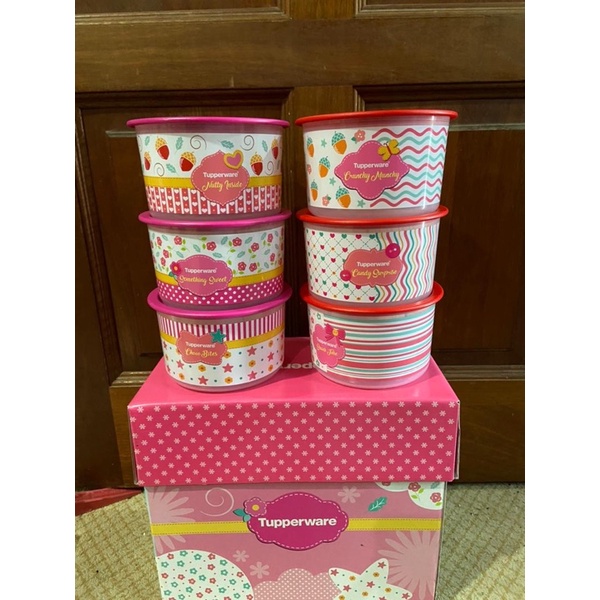 Tupperware Blushing Pink OT Canister Set | Shopee Malaysia