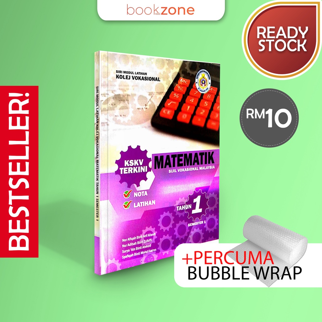 [ 100% Original ] Siri Modul Latihan Kolej Vokasional: Matematik Tahun 1 Semester 1 READY STOCK ...