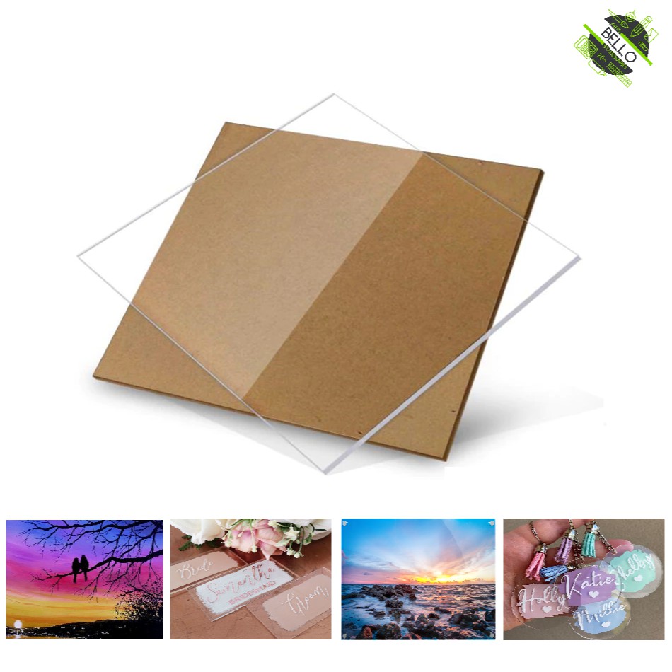 [Painting] [SQUARE] Acrylic Sheet/Perspex 2mm / 3mm [15cm x 15cm, 20cm ...