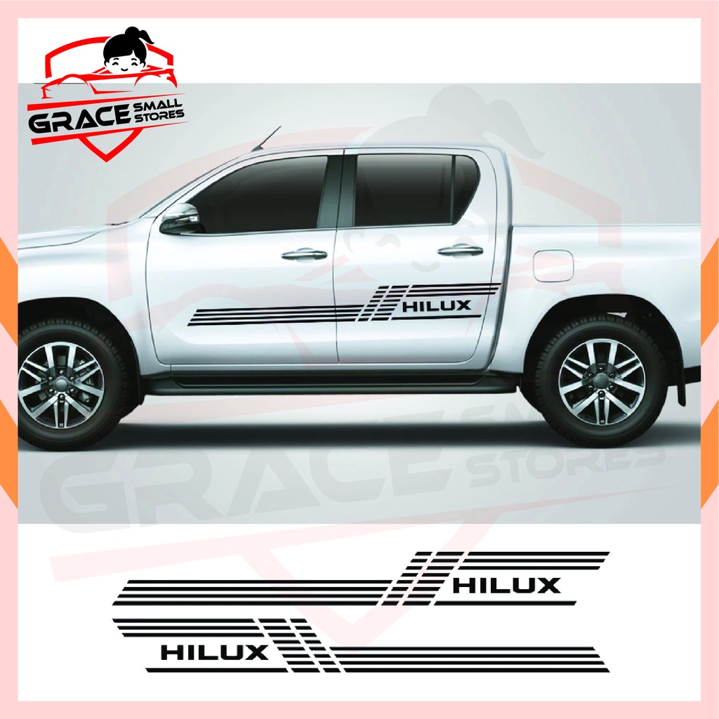 Toyota HILUX Graphics Side Decal Stripe Vinyl Sticker | Shopee Malaysia
