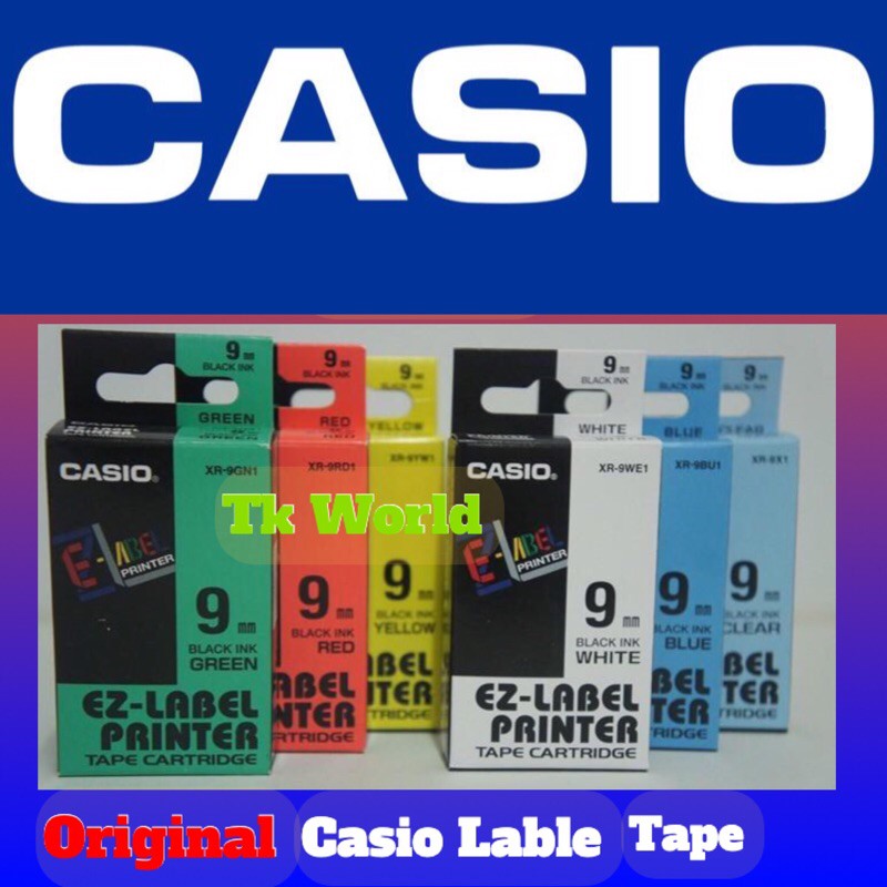 Casio 9mm Original Label Printer Tape | Shopee Malaysia