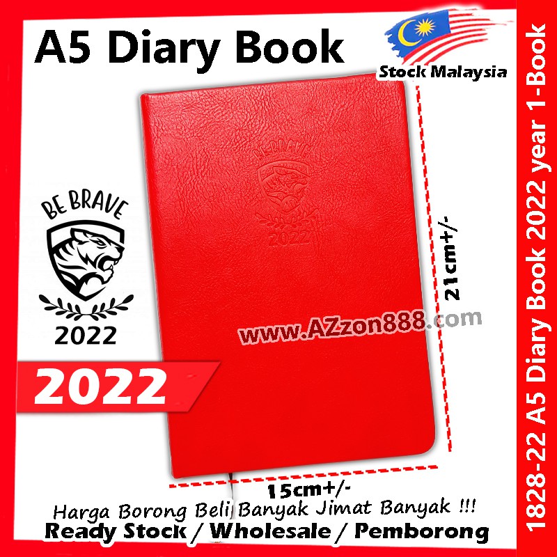 ***CLEARANCE***【2022】Diary Book Year Of Single Line with Index Months Buku Catatan Harian 2022 ...