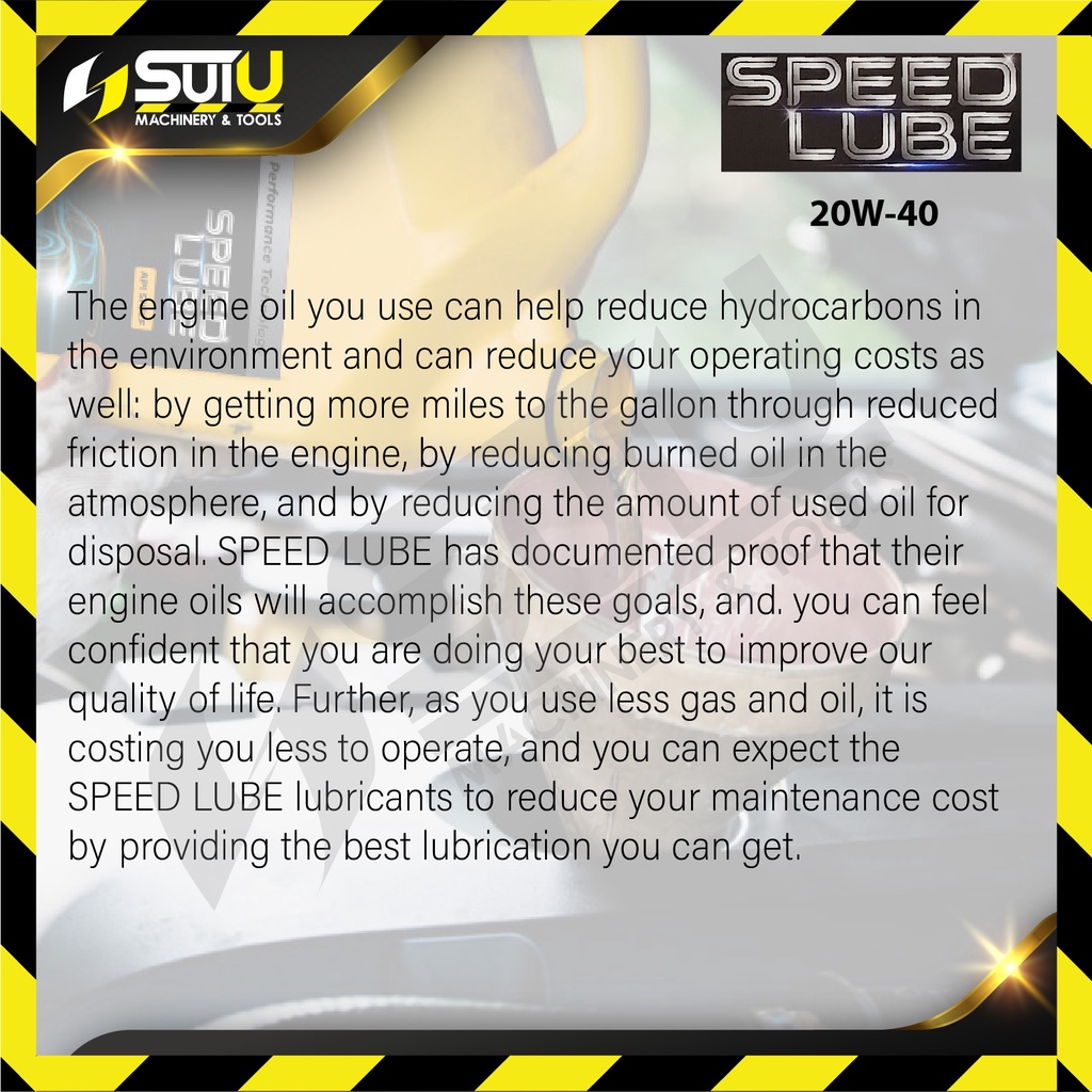 SPEED LUBE 20W-40 1L 4T Engine Oil | Shopee Malaysia