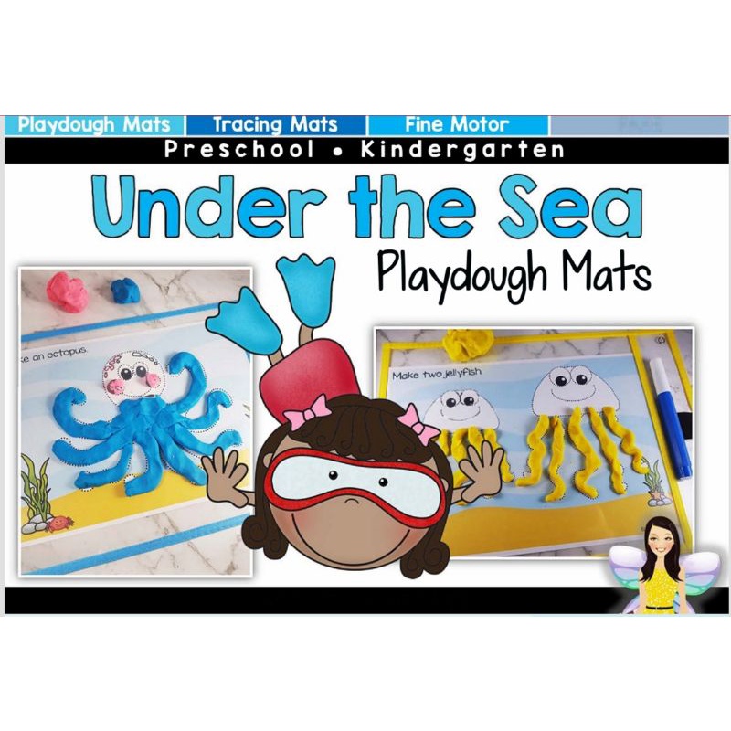 Quiet Book (Under The Sea) Learning Busy Book Bag Preschool Learning ...