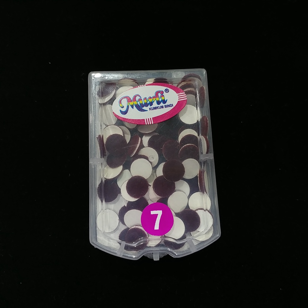 Murli Maroon Box Bindi Pottu Size 7 - 0.8 Cm | Shopee Malaysia