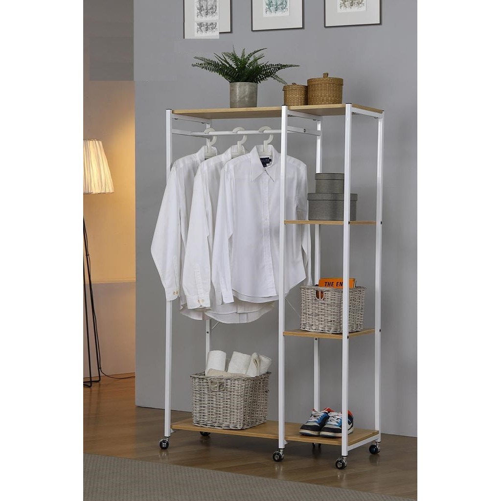 Clothes Hanging Rack with Roller (Ready Stock) (Fast Delivery) STOCK ...