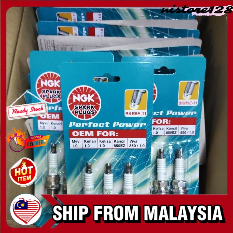NGK Spark Plug - Perodua Myvi 1.0,Kenari,Kelisa,Viva 850 1.0,Kancil 850 ...
