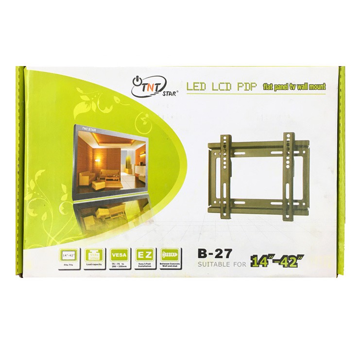 TNT STAR B-27 LCD TV Mount Monitor Stand Universal Flat Wall Hanger ...