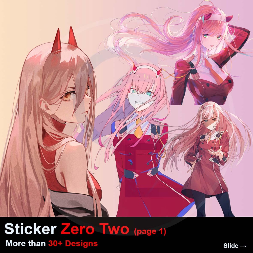 Sticker Zero Two Tumblr Laptop Hp PREMIUM Anime Darling in the franxx ...