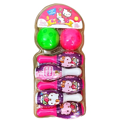 Spiderman Frozen Hello Kitty Bowling Set with 10-Pin & 2Ball Toy for ...