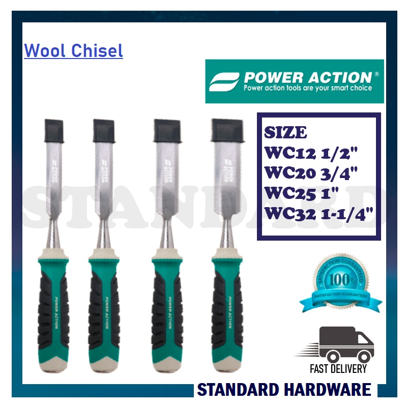 Power Action Wood Chisel (WC12/WC20/WC25/WC32) [100% ORIGINAL] | Shopee ...