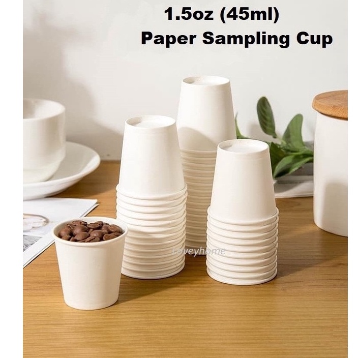 1.5oz 2oz 4oz Plain Paper Sampling Cup (45ml) 100pcs± Disposable Party ...