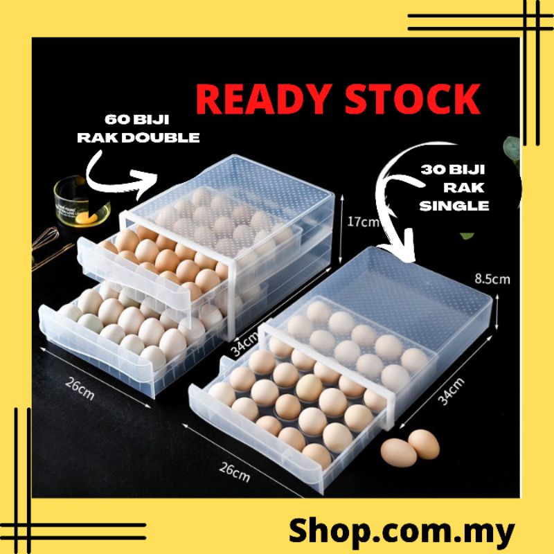💥READY STOCK 💥BEKAS UNTUK SIMPAN TELUR DALAM PETI AIS 60/30 Grids Egg ...