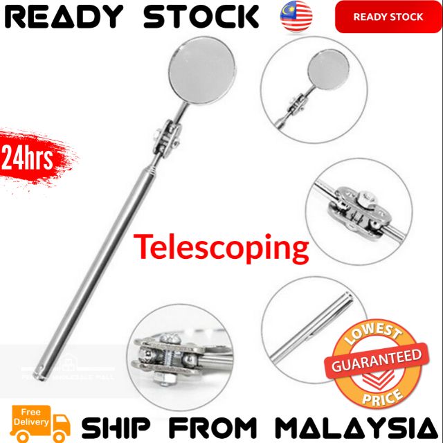 Car Telescoping Inspection Tools Round Mirror Extend Car Angle View Pen ...
