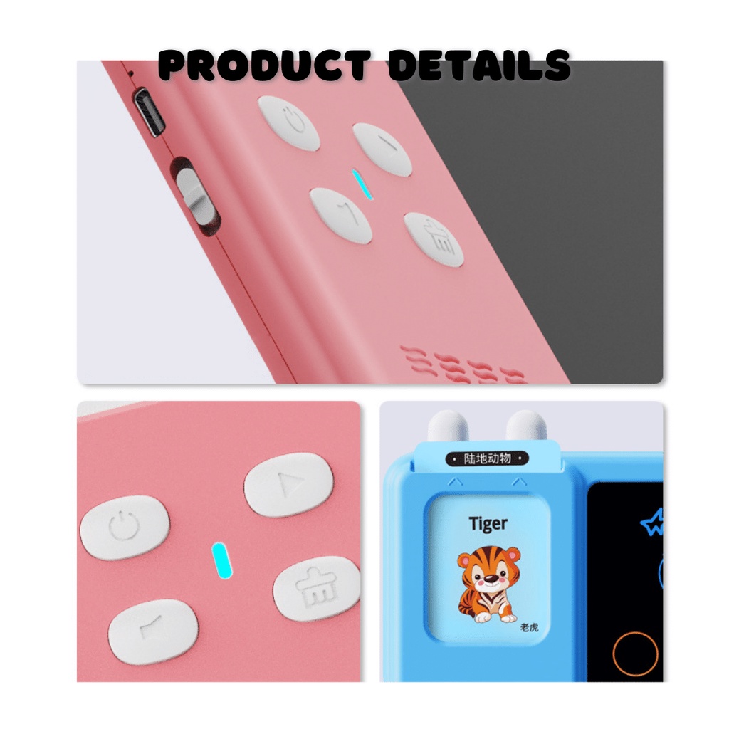 SIMI Smart Card Learning Tablet Educational Toy Early Learning Drawing ...